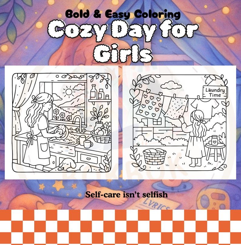 Cozy Days Coloring Pages: Gentle Self-care for Women (PDF Download) - Etsy