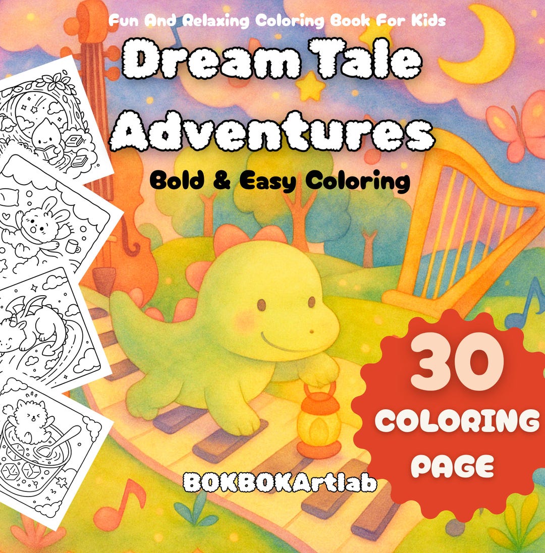 Whimsical Dream Tale Coloring Pages: Cloud Animals (digital Download ...