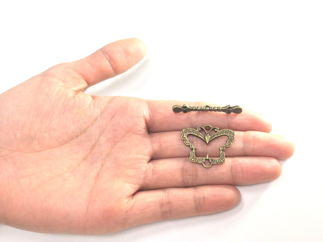 U Pick 20 Set Toggle Clasp T-bar Closure Connector Antique Bronze Tone ...