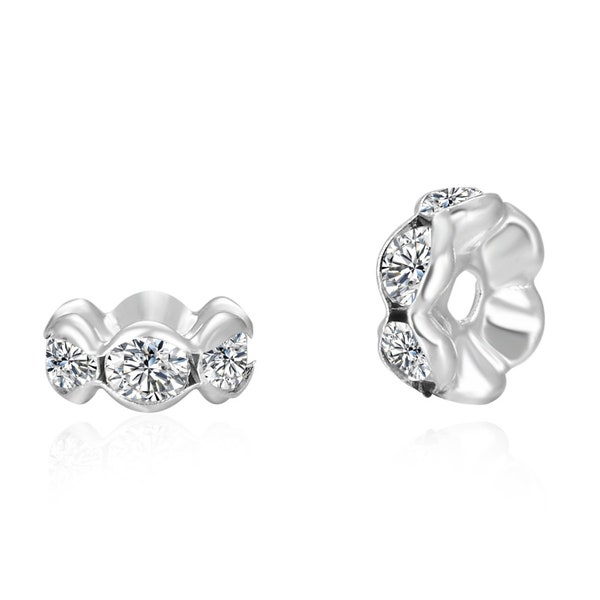 Silver Sparkle Flower Jewelry - Etsy