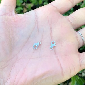 Pick 5pcs Authentic 925 Sterling Silver Lobster Claw Clasp Clip 8/10/11 ...