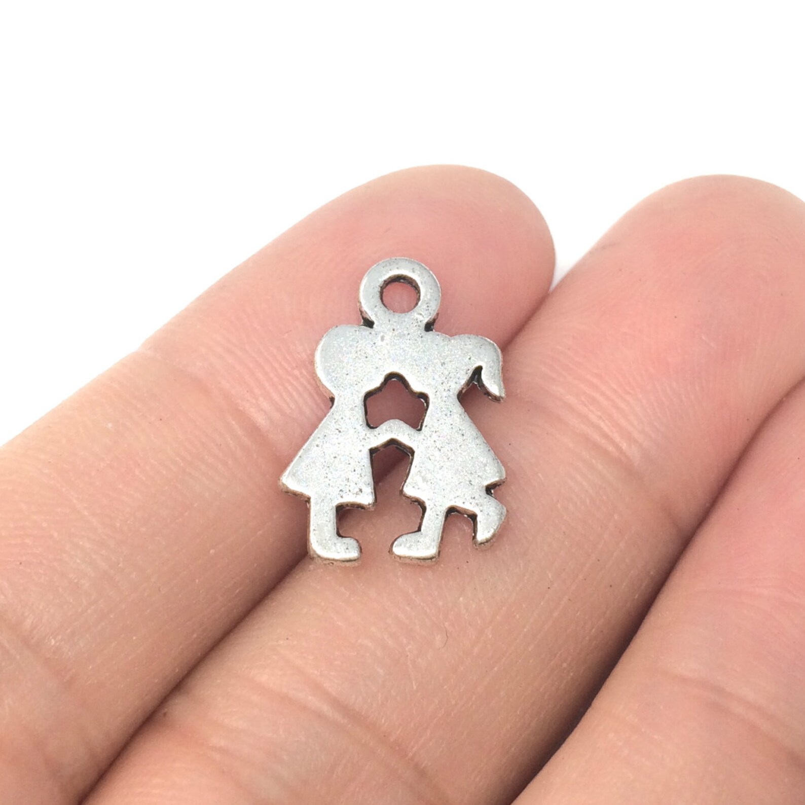 20 X Loving Couple Charms 16x12mm Antique Silver Tone Two - Etsy