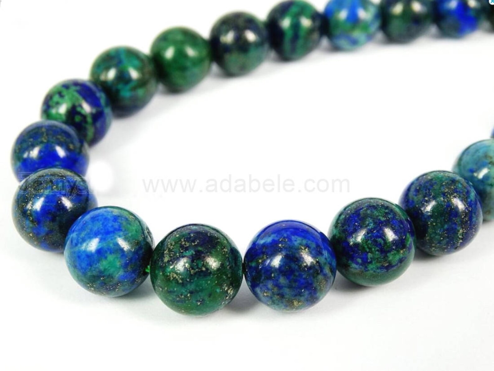 U Pick 1 Strand/15 Inch Top Quality Natural Lapis Chrysocolla Gemstone ...