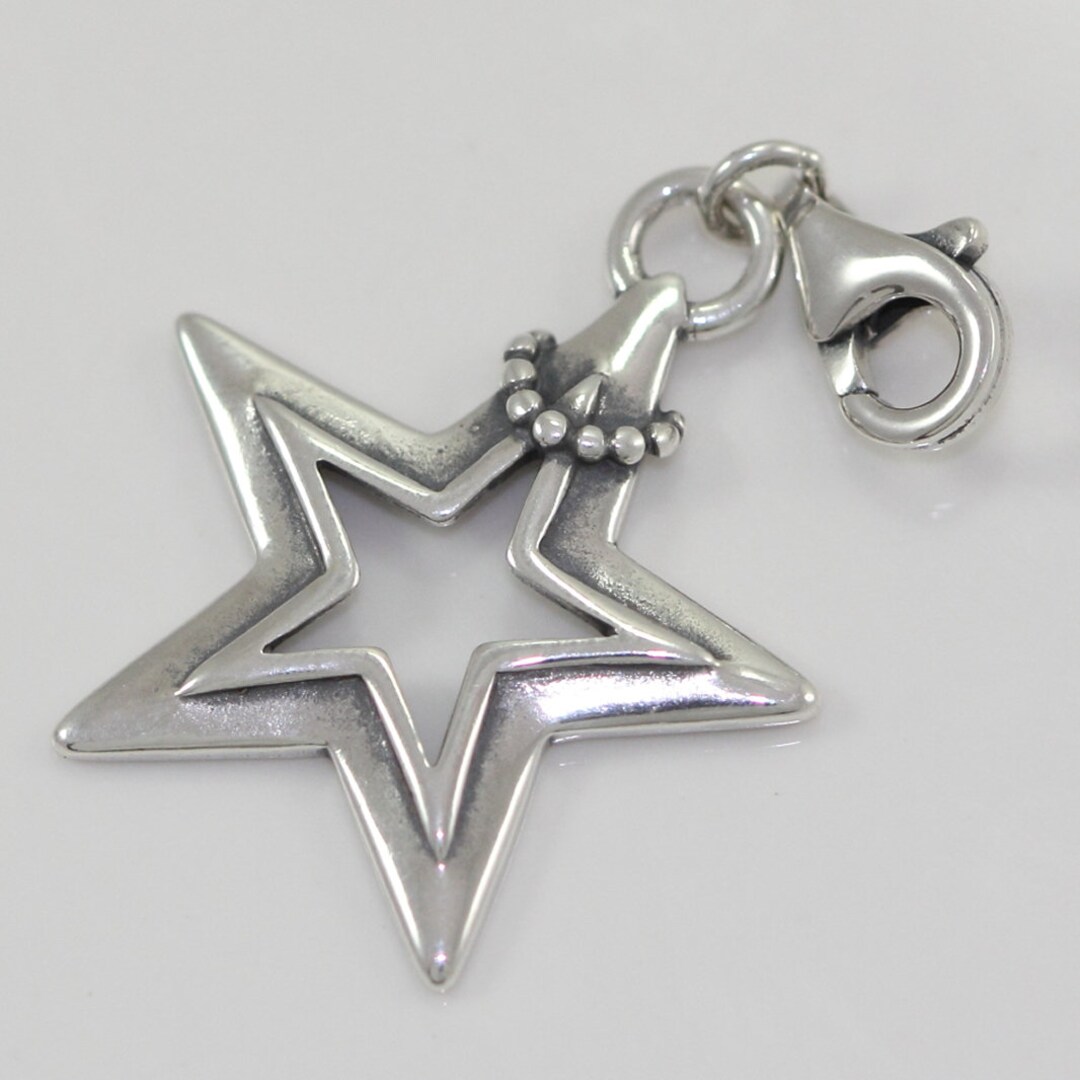 1pc Authentic Sterling Silver North Star Charm Bead With Clasp ...