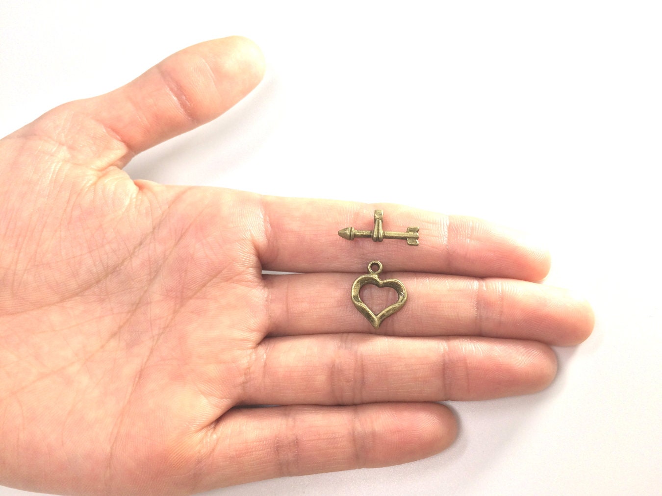 U Pick 20 Set Toggle Clasp T-bar Closure Connector Antique Bronze Tone ...