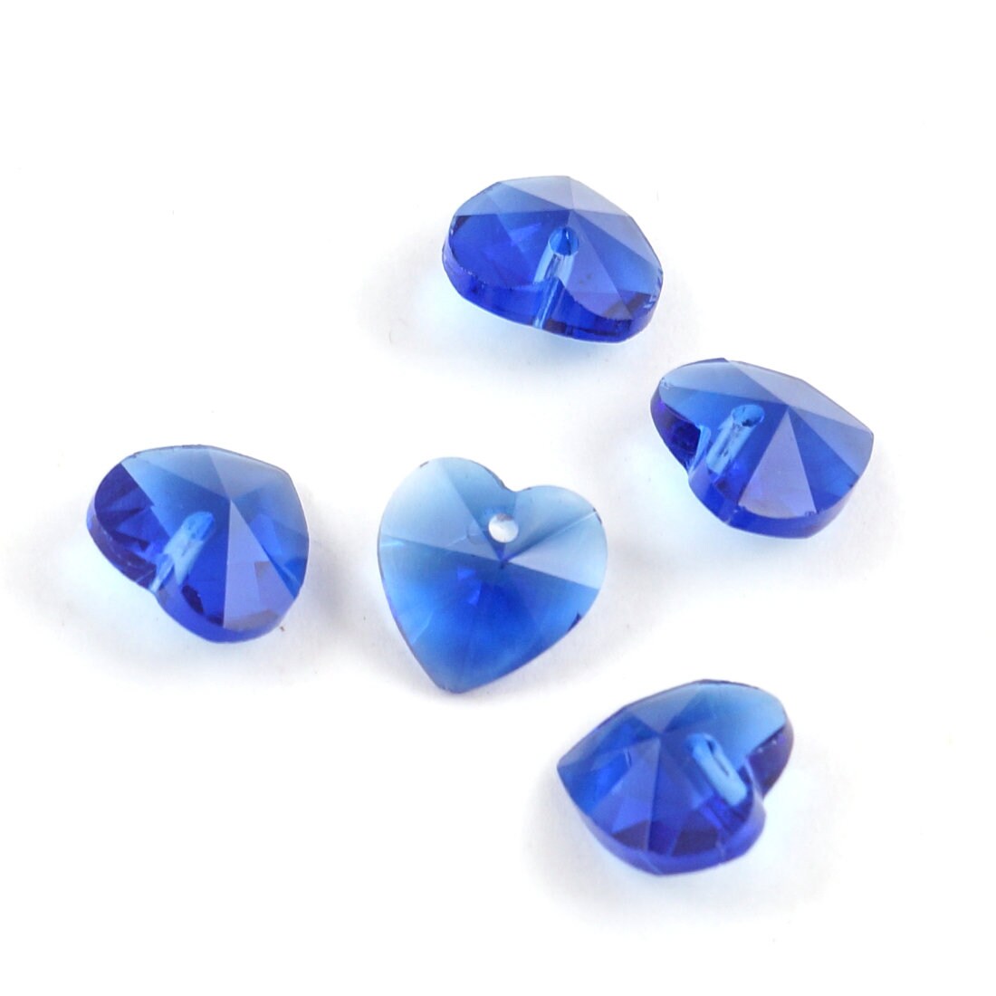 Pick 20pcs 10mm Valentine Love Heart Crystal Birthstone Pendant Drop ...