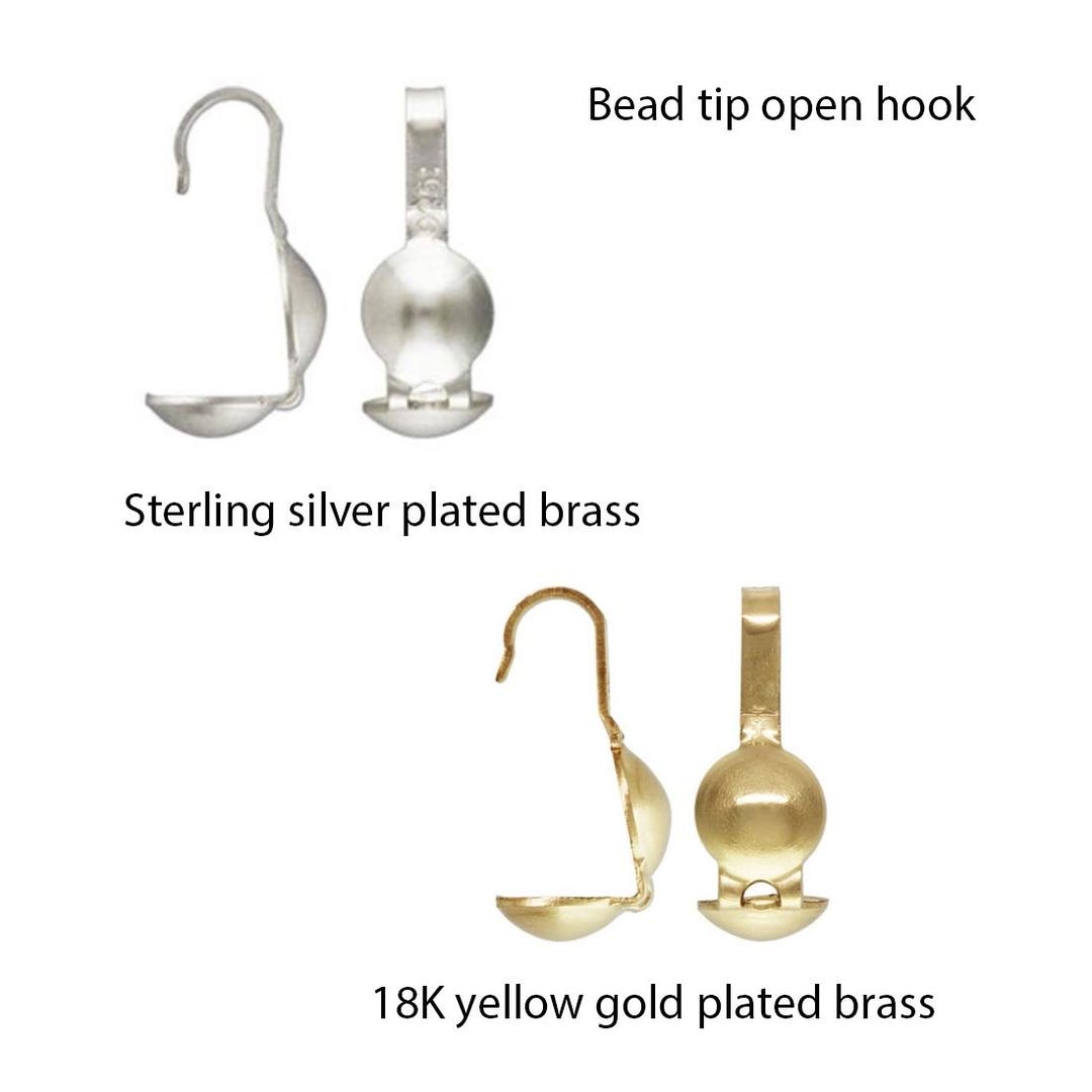 Pick 100pcs 9mm Clamshell Calotte Bead Tip End Cap Knot Cover Silver ...