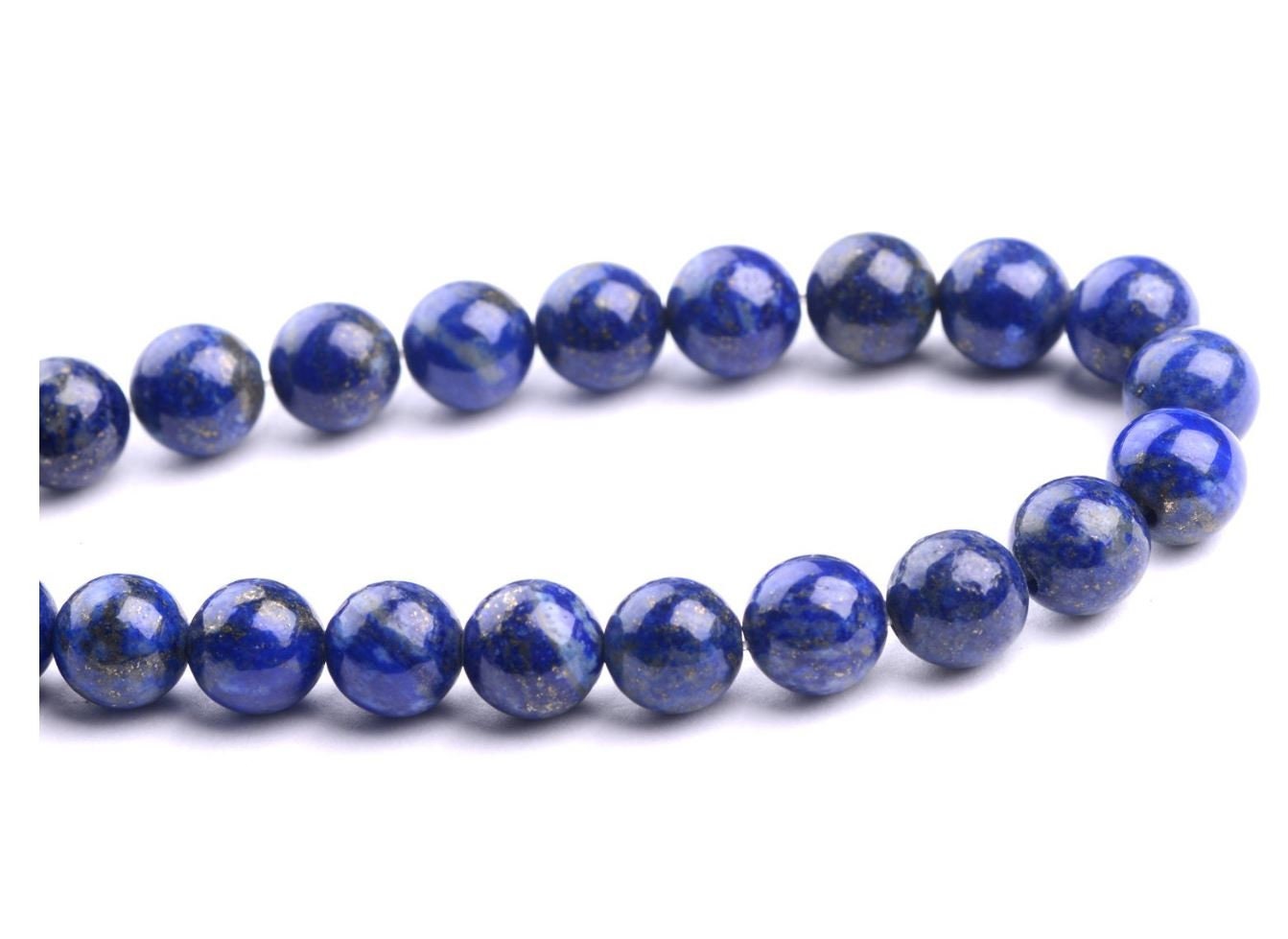 U Pick 1 Strand/15 " Natural Grade A Blue Lapis Lazuli Gemstone 6mm 8mm ...