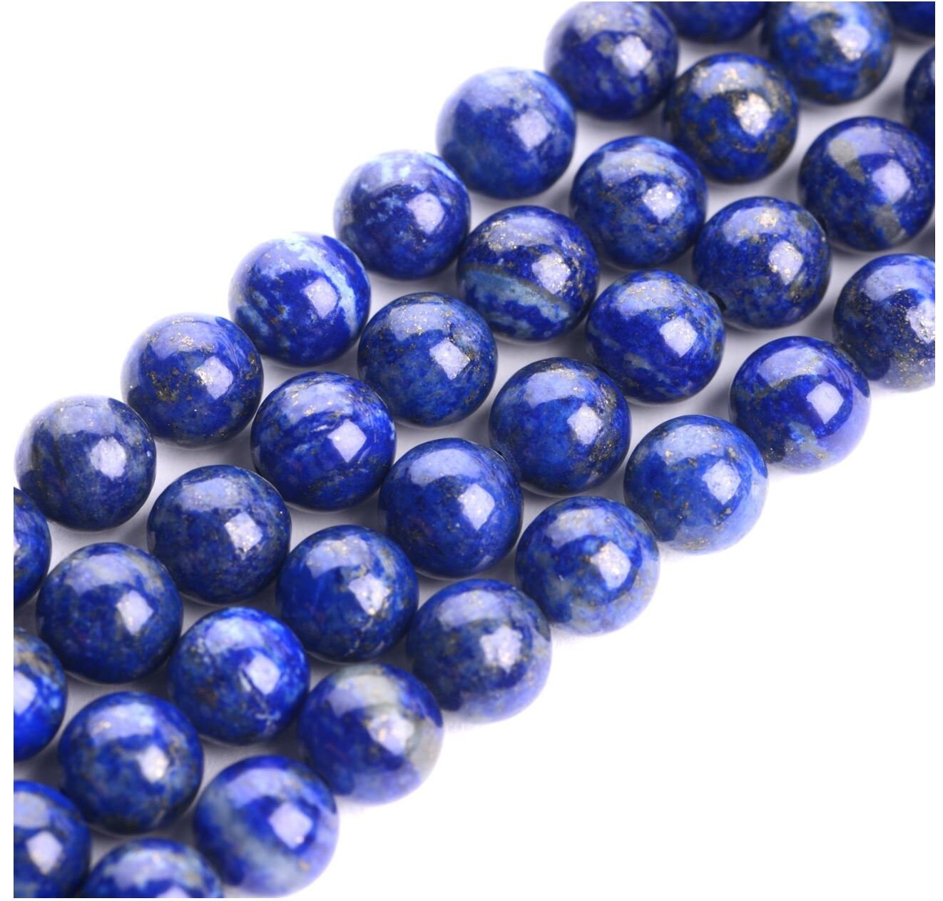 U Pick 1 Strand/15 " Natural Grade A Blue Lapis Lazuli Gemstone 6mm 8mm ...