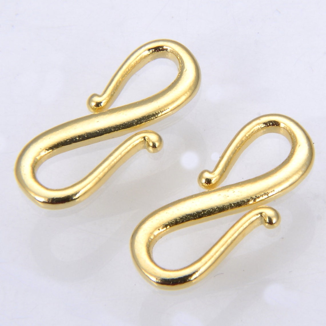 U Pick 5pc/10pc Gold Plated 925 Sterling Silver S Hook Clasp - Etsy