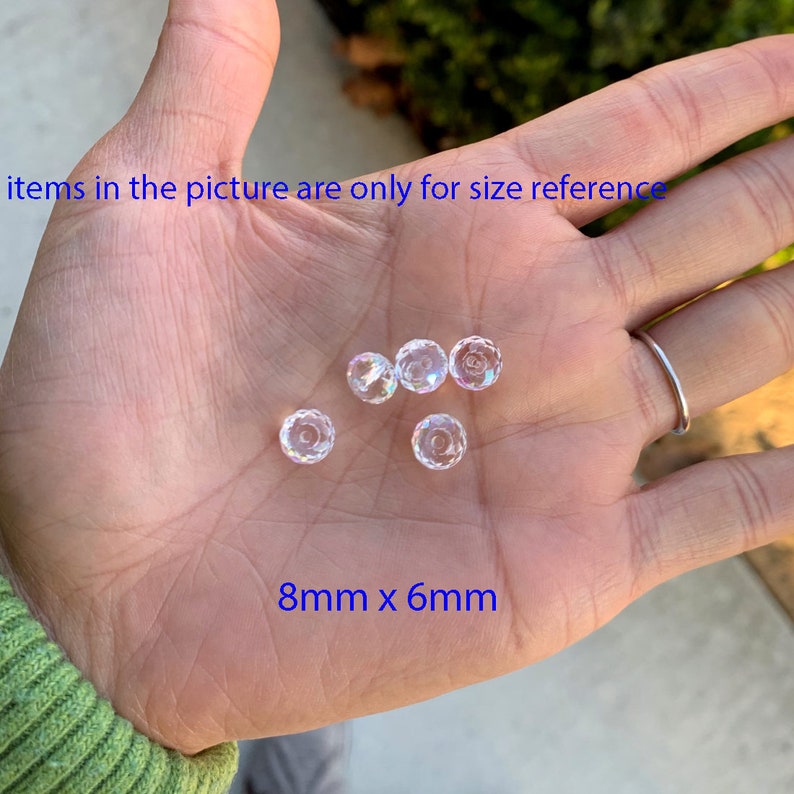 Pick 24pc/50pcs Top Quality Adabele Austrian 8x6mm Faceted Rondelle ...