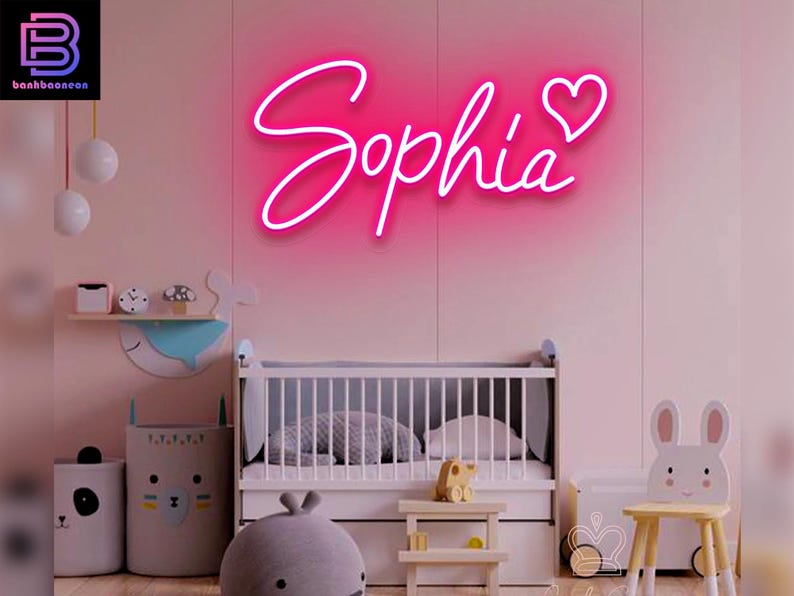 Custom Name Neon Sign for Kids, Kid Room Decorations, Home Decor Wall ...