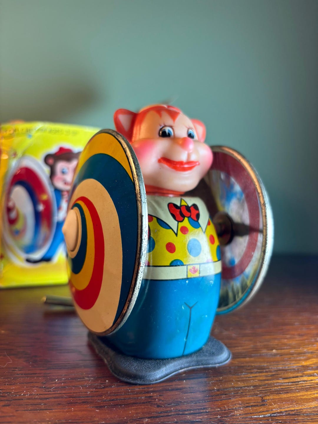 Vintage Toys, Bear Whirling Wheel, Wind-up Toys 1960s - Etsy