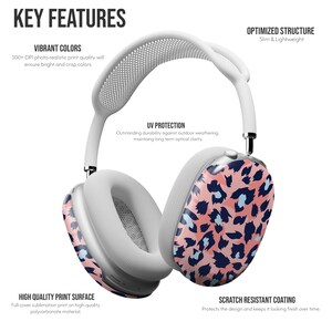 Wild Blush | Pink Leopard Airpods Max Case, Stylish Headphone Cover ...