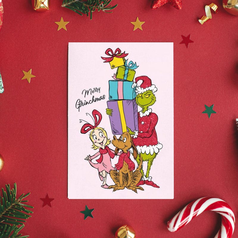 Grinch Christmas Card - Etsy
