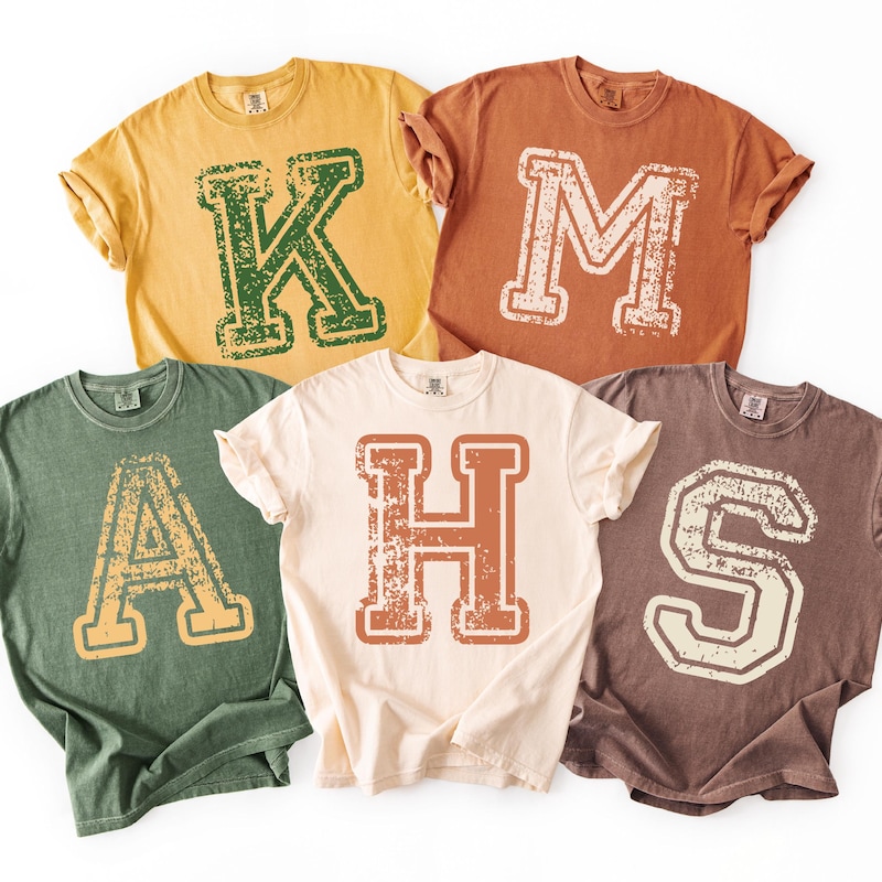 Large Letter Tshirts - Etsy