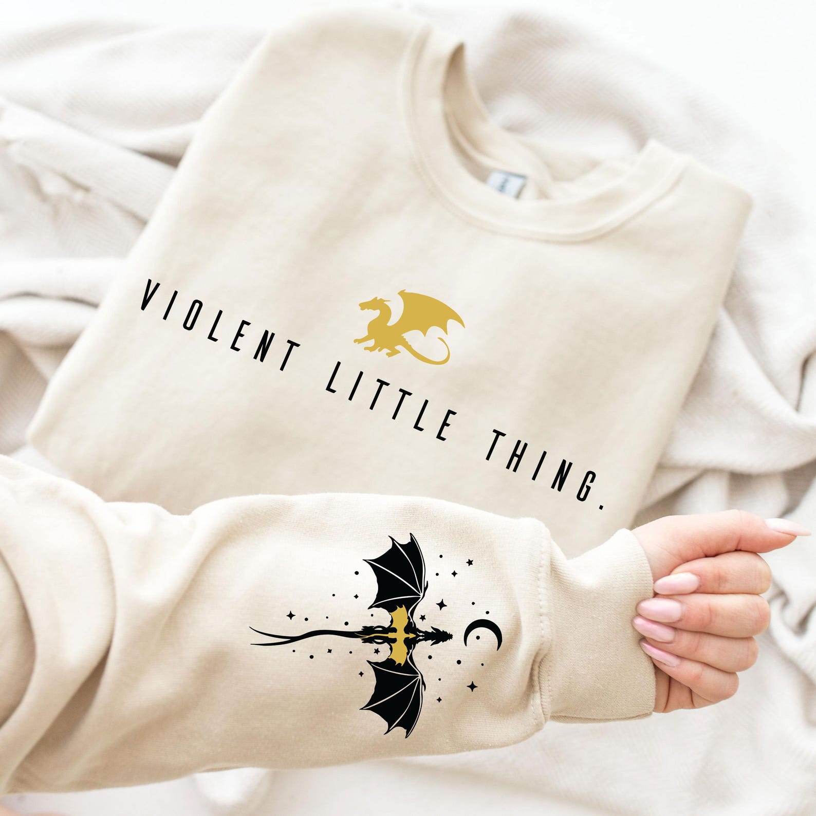 Violent Little Thing Sweatshirt,fantasy Dragon Rider Hoodie,riders ...