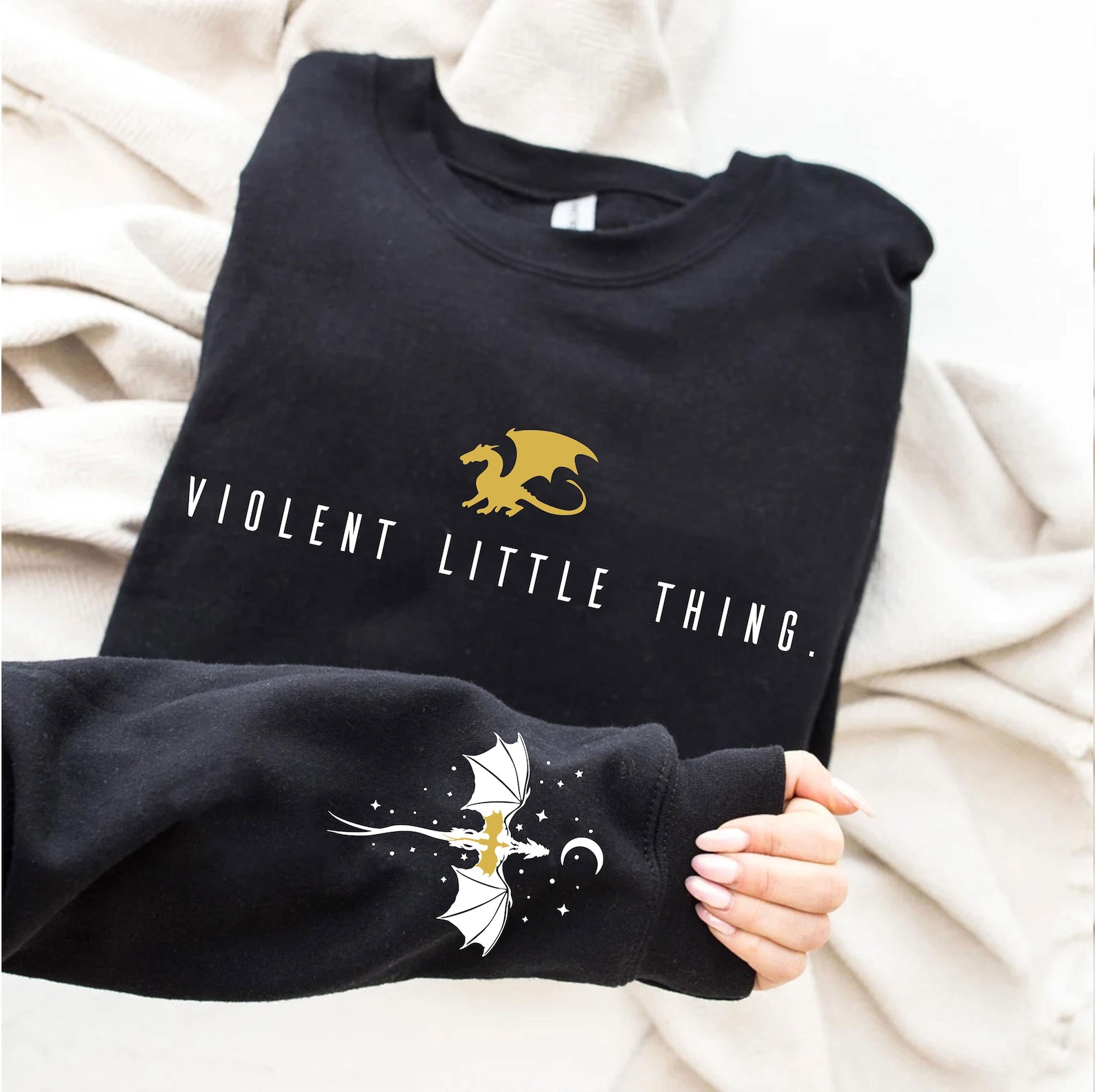 Violent Little Thing Sweatshirt,fantasy Dragon Rider Hoodie,riders ...