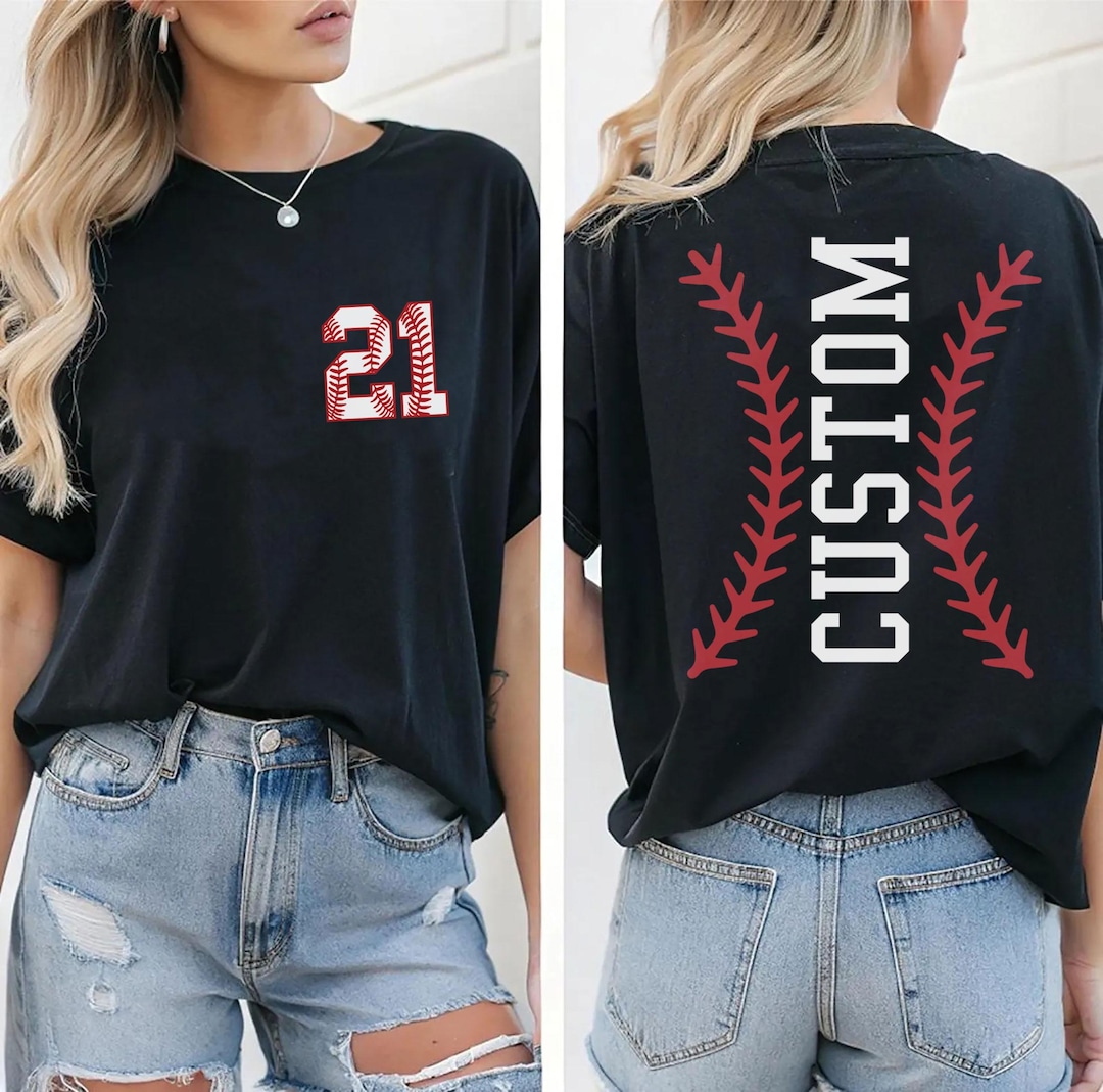 Custom Baseball Number and Name Tshirt,comfort Colors Baseball Custom ...
