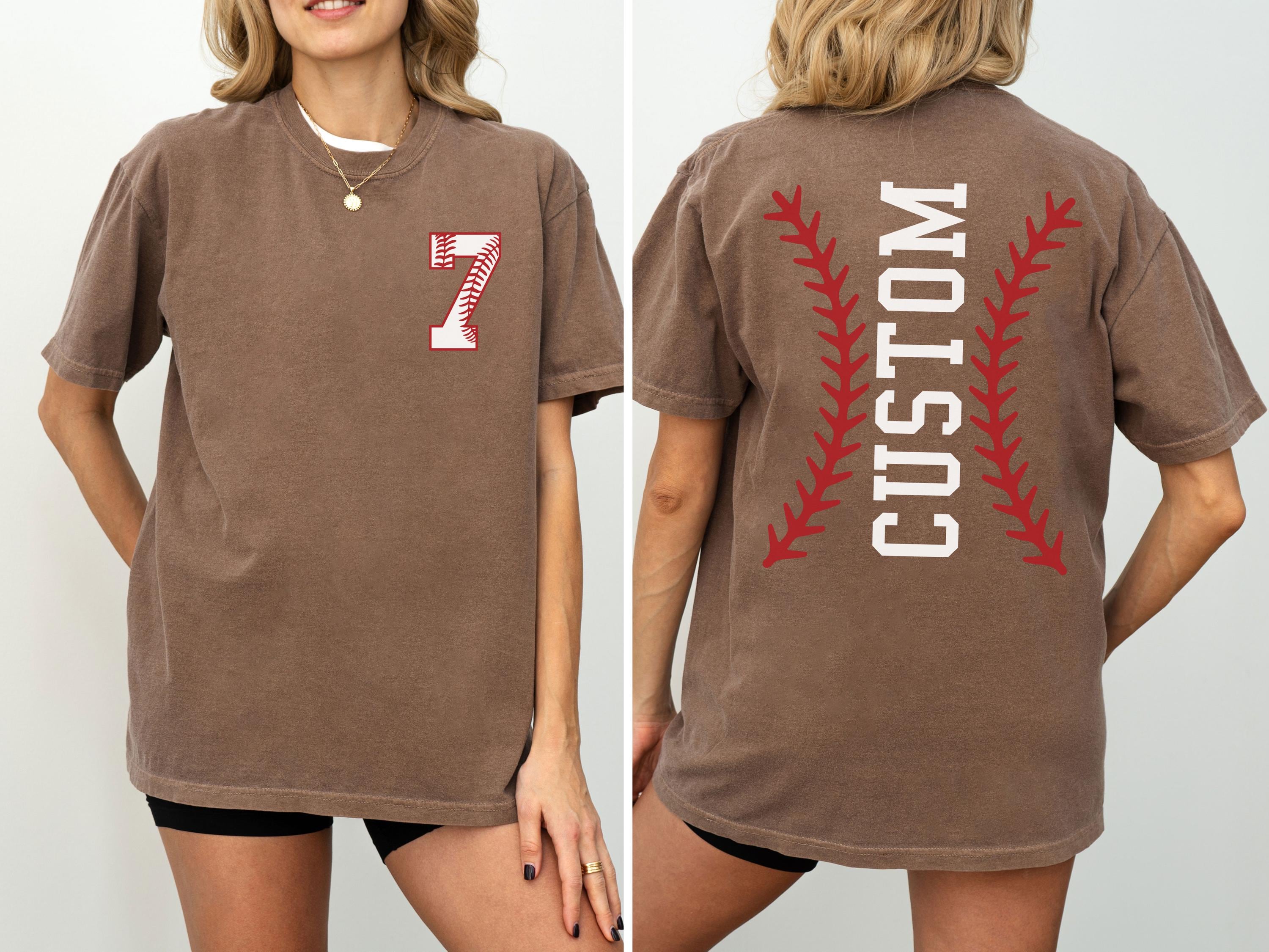 Custom Baseball Number and Name Tshirt,comfort Colors Baseball Custom ...
