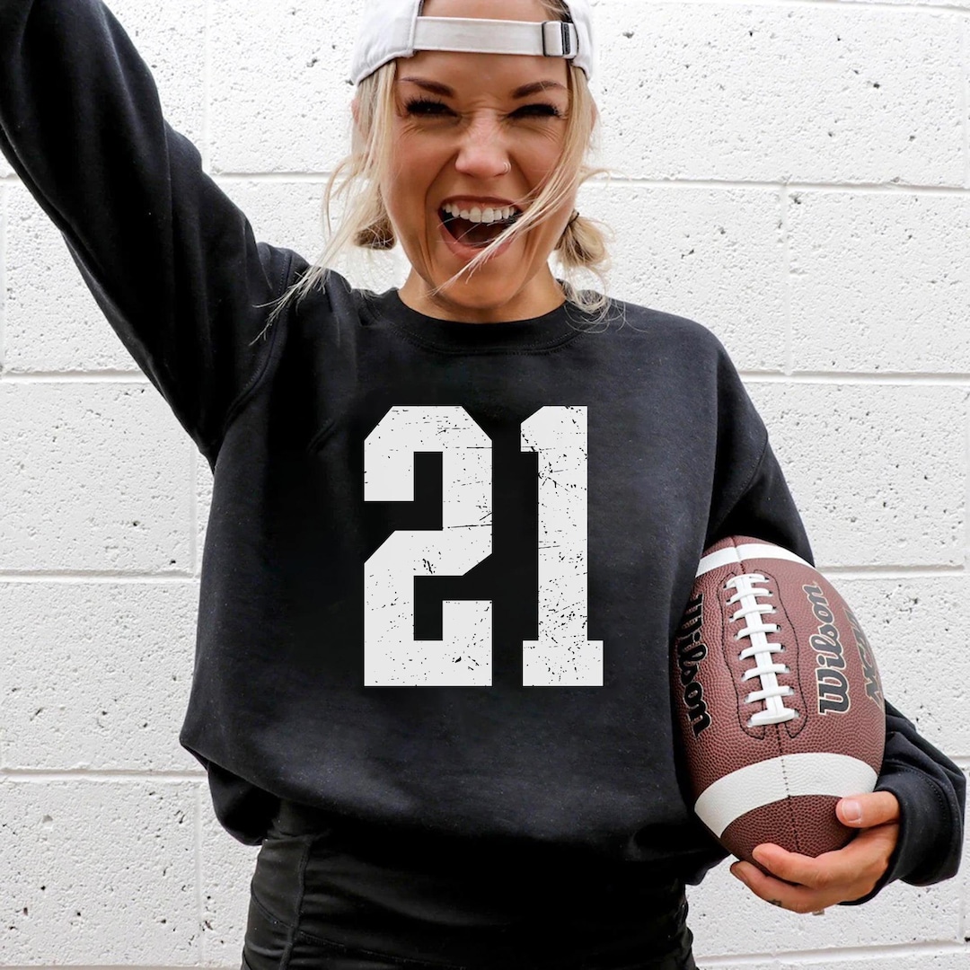 Custom Jersey Number Sweatshirt,custom Number Hoodie,game Day Number ...