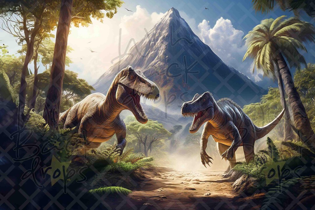 Dinosaurs, 18 Digital Backdrops - Etsy