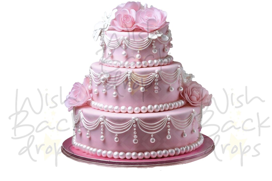 Rose Cakes, PNG 10 Overlays - Etsy