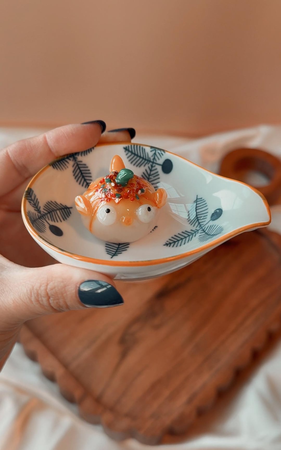 Polymer Clay Chili Oil Bao Fish Desk Buddy | Baozi | Soup Dumpling ...