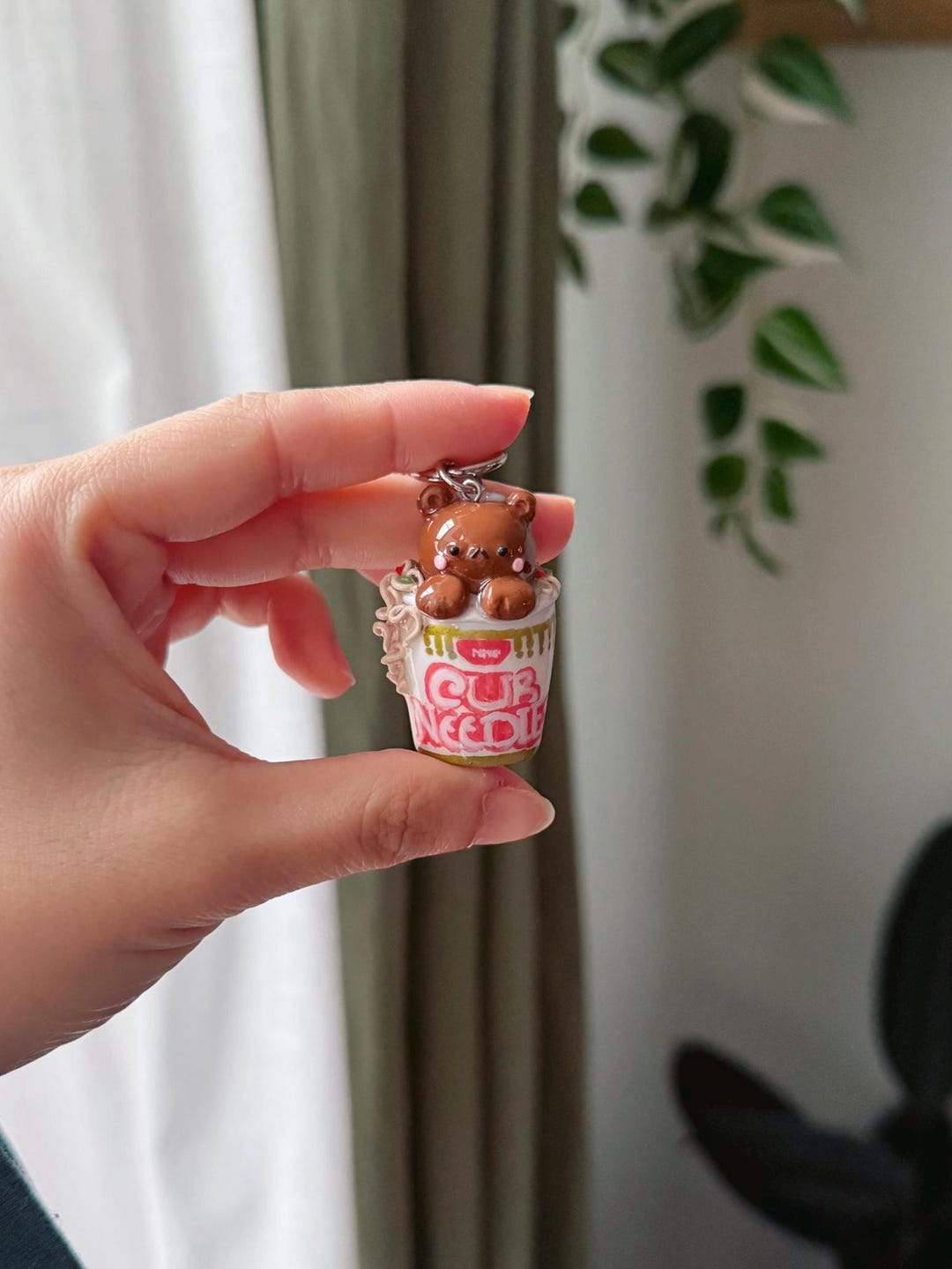 PRE-ORDER Polymer Clay Cub Noodles Keychain - Etsy