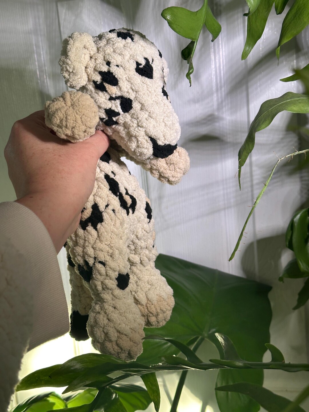 MADE TO ORDER | Crochet Snow Leopard/cheetah Plush Snuggler | Handmade ...