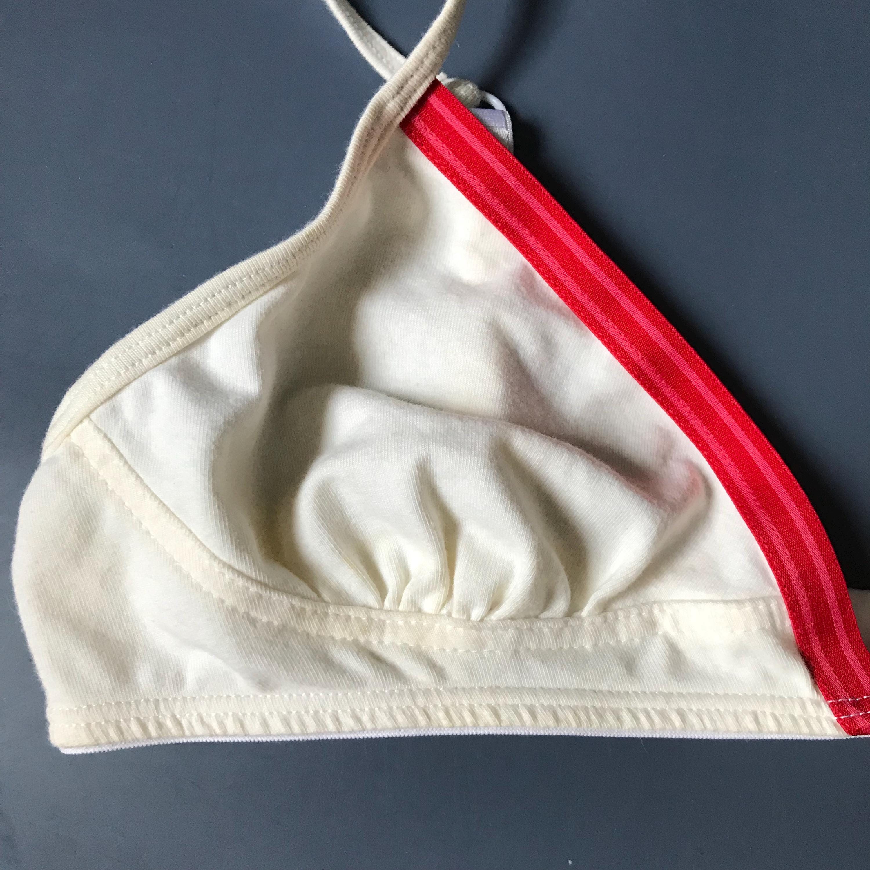 Vintage Cotton Bra Small Size 70A - Etsy