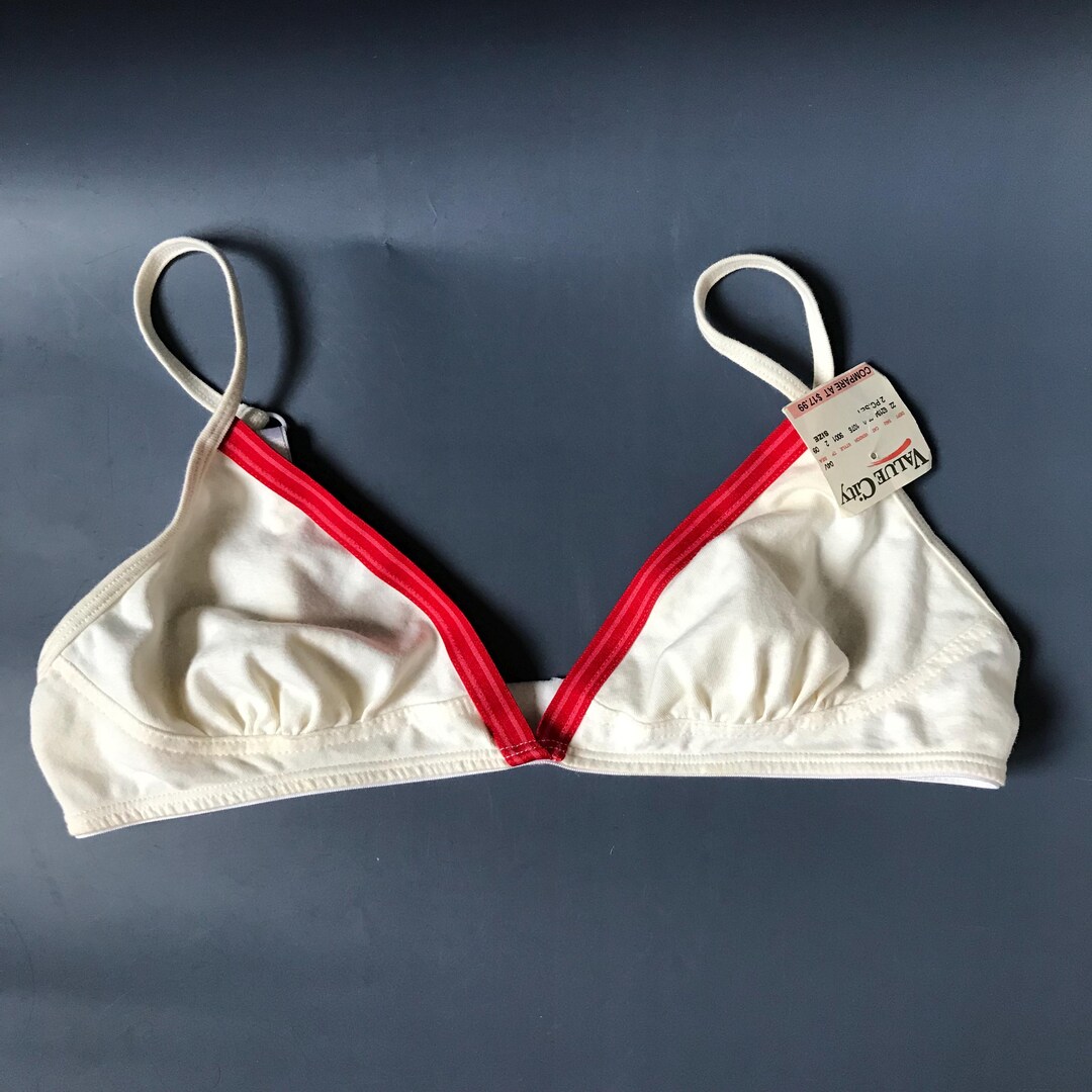 Vintage Cotton Bra Small Size 70A - Etsy