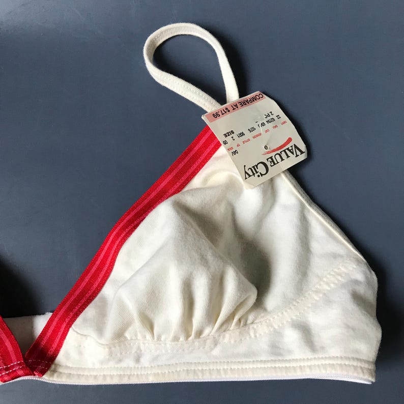 Vintage Cotton Bra Small Size 70A - Etsy