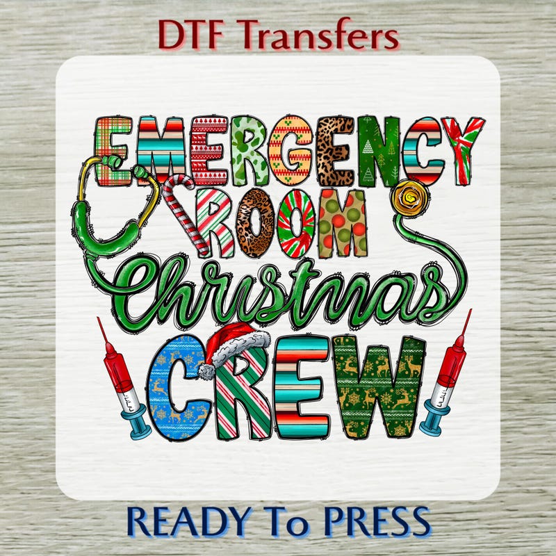 Er Dtf Design Christmas - Etsy