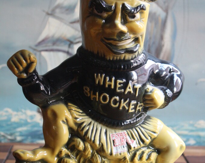 Ezra Brooks Kansas WSU Wheat Shocker Whiskey Decanter - Etsy