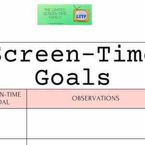 Printable Weekly Screen Time Tracking Sheet - Etsy