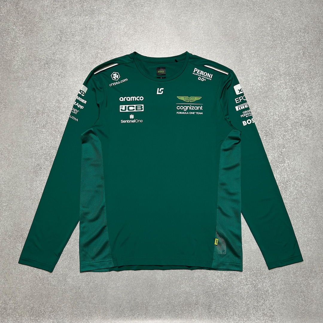 Hugo Boss Aston Martin Formula F1 One Team Racing T-shirt Long Sleeve ...