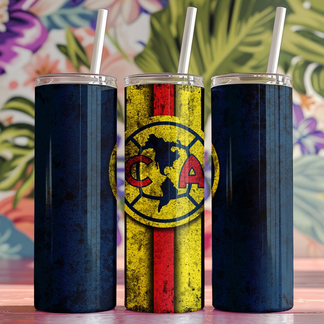 Club America PNG Wrapper for 20 Oz Skinny Tumbler, America Three-time ...