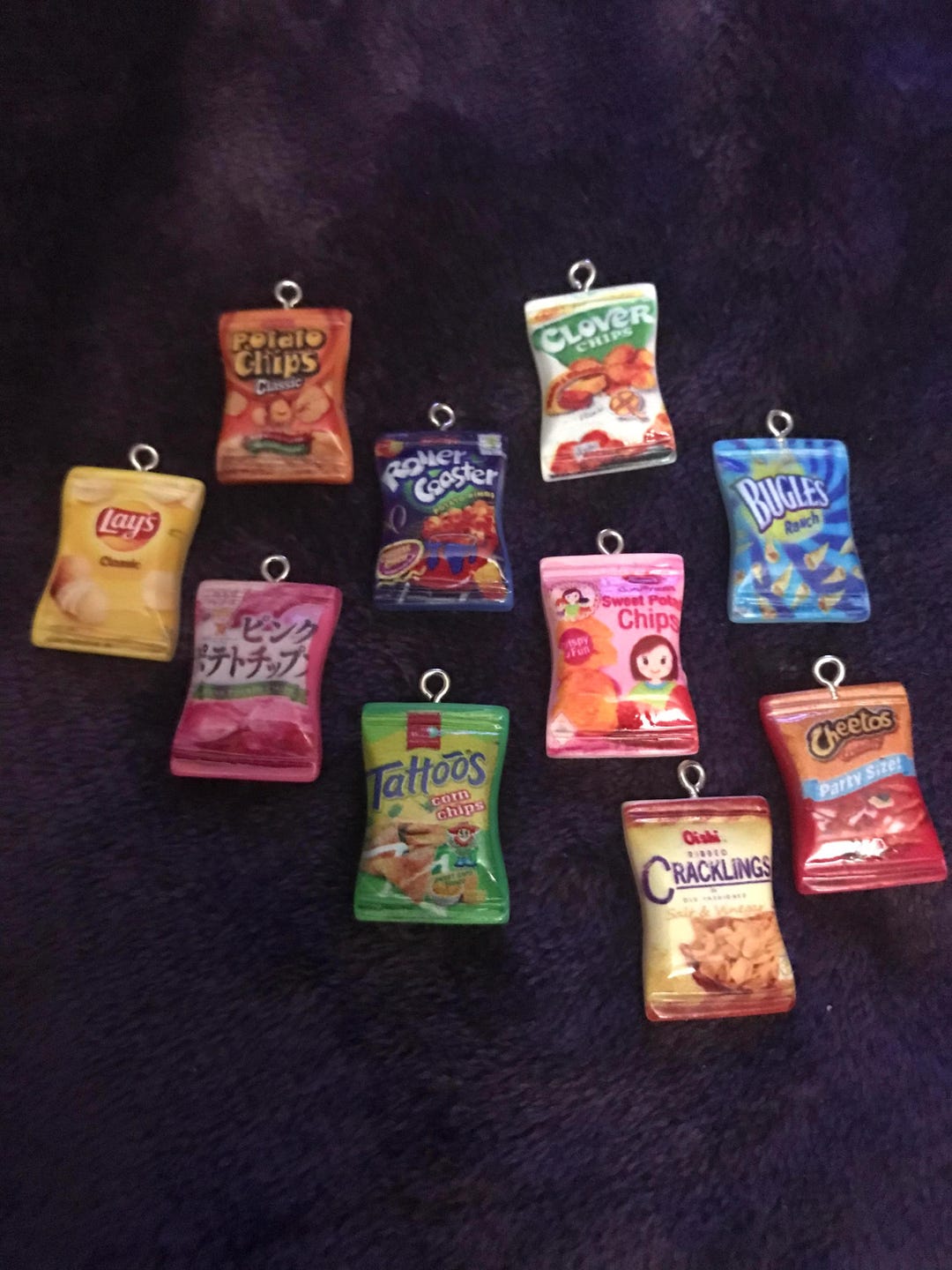 Set of Ten Mini Fridge Magnets. Various Snack Designs. Super Cute Set ...