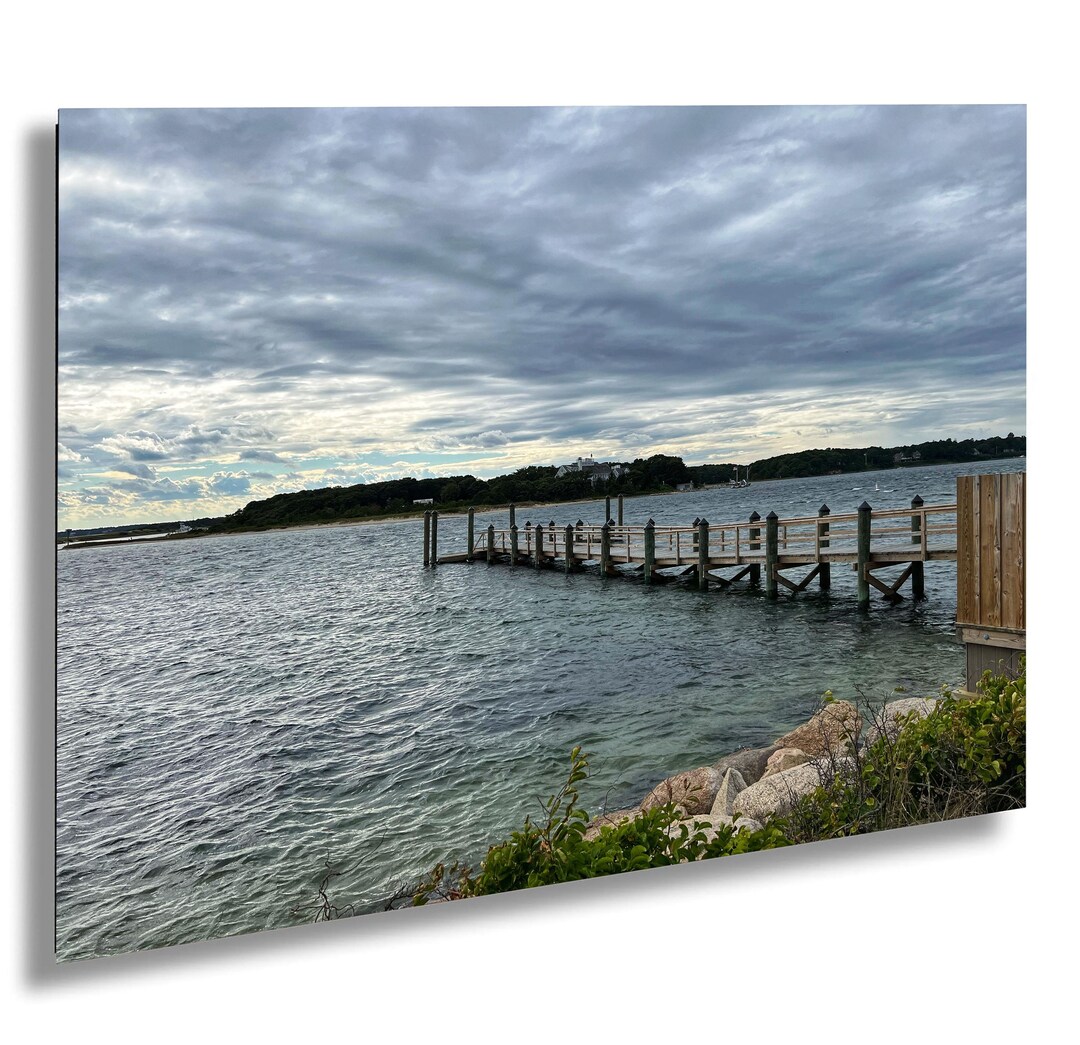 Cape Cod Coastal Photography: Serene Waters and a Wooden Pier - Etsy
