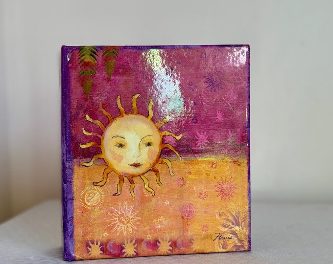 Vintage Flavia Photo Album – Celestial Sun Design – Nursery Decor or ...