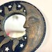 Vintage Celestial Sun & Moon Wall Mirror| Blue - Etsy