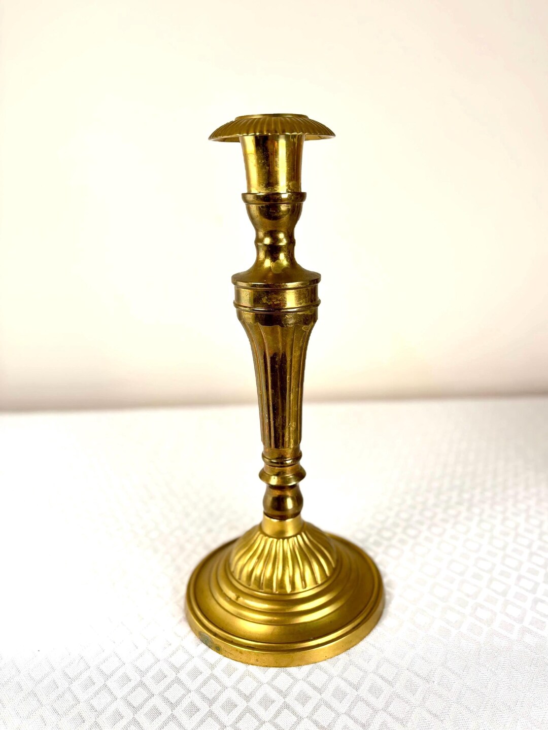 Vintage Brass Candlestick Holder – Victorian Gold Taper - Etsy