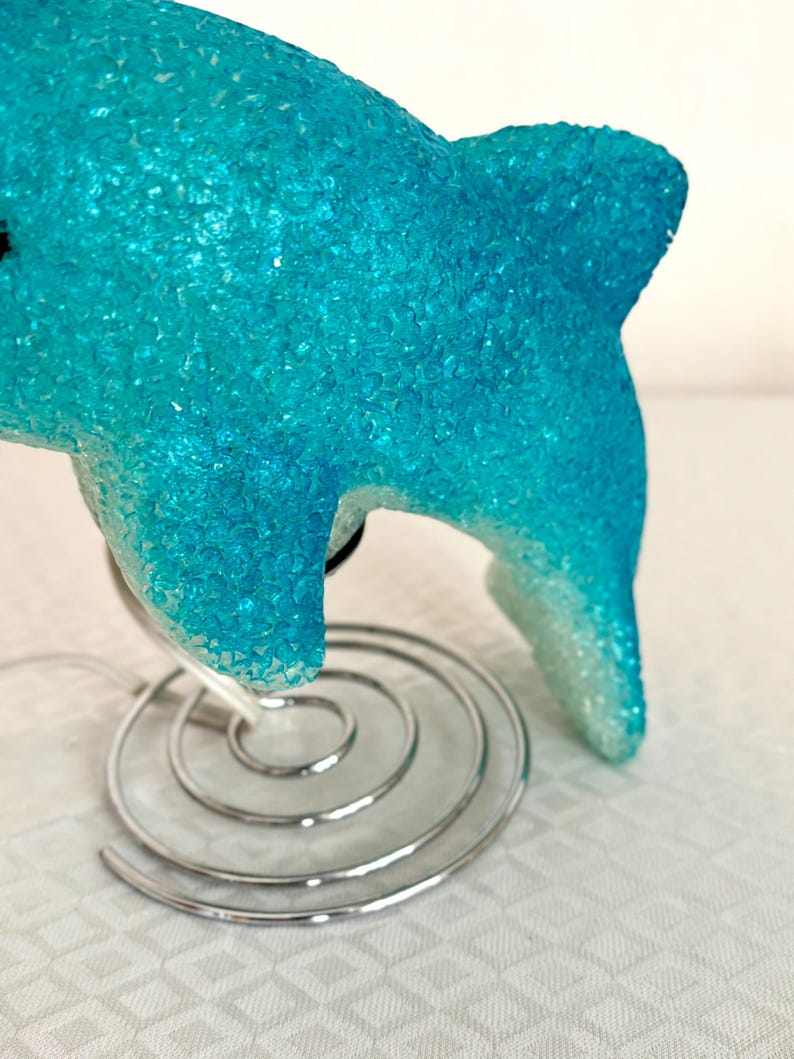 90s Dolphin Lamp – Pop Art Blue 3D - Etsy