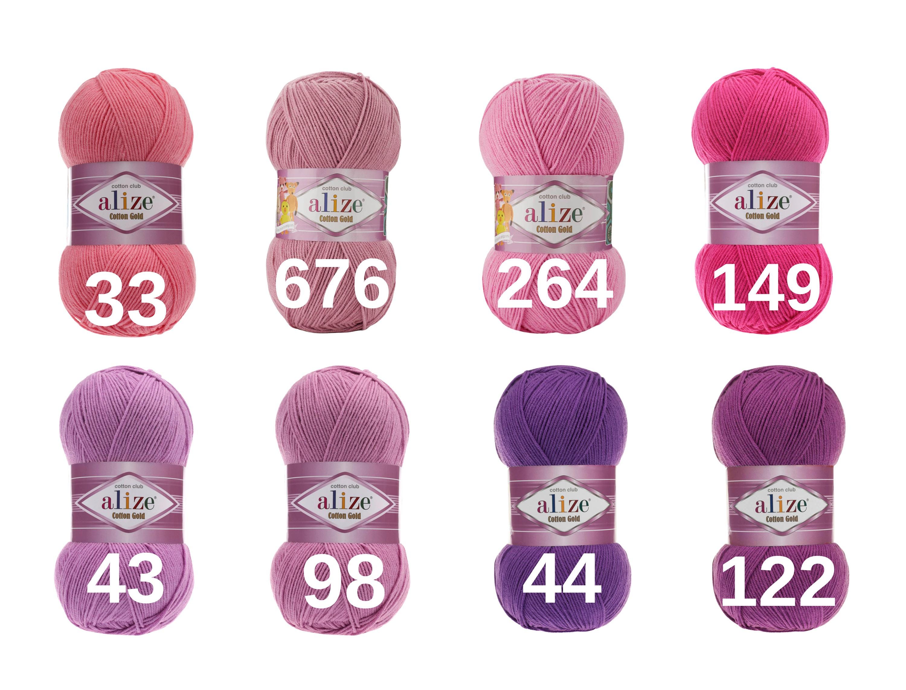 Alize Cotton Gold Yarn, Ale Yarn, Amigurumi Crochet Yarn, Ale Cotton ...