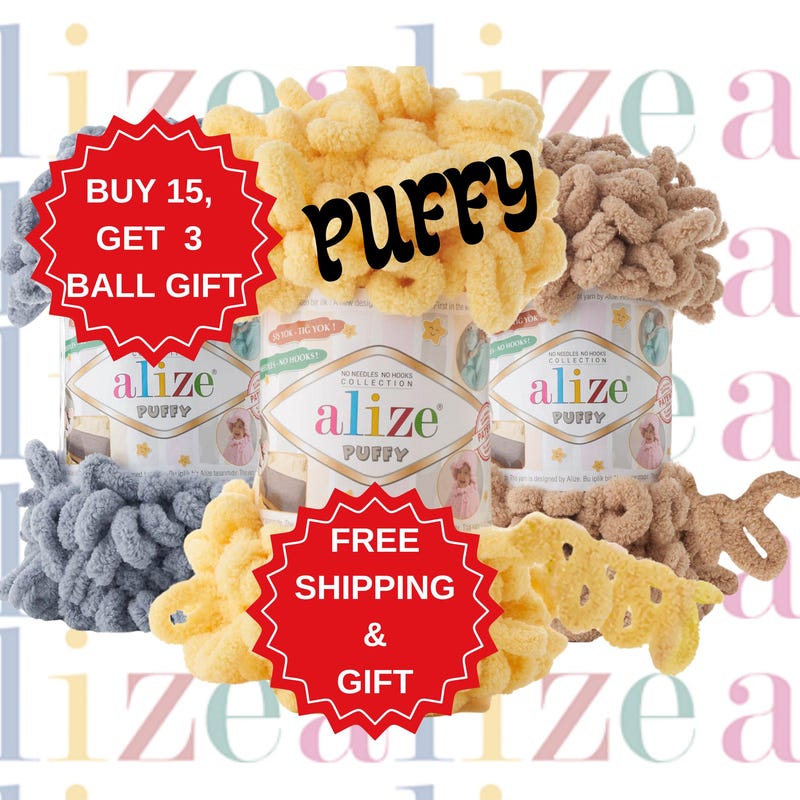 Alize Puffy Fine Yarn - Etsy