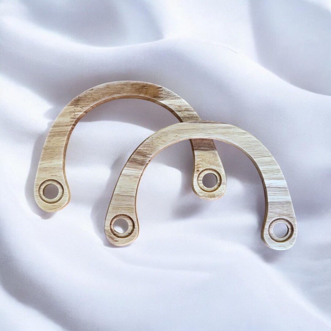 Wood Handle , Bag Accessory, Handcraft Material for Handbag Making ...