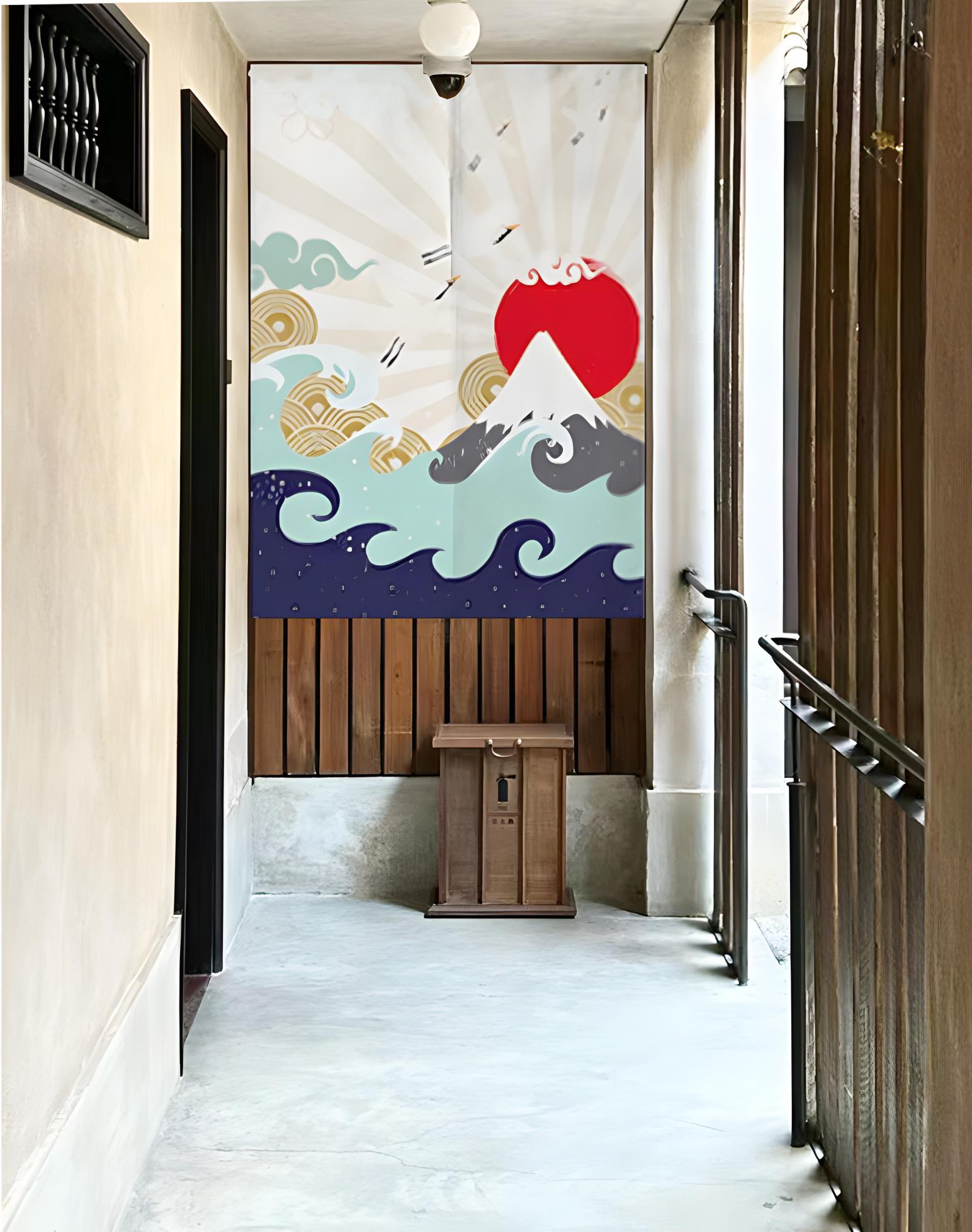 Custom Noren Curtain, Short Panel, 20+ Patterns, Doorway Curtains ...
