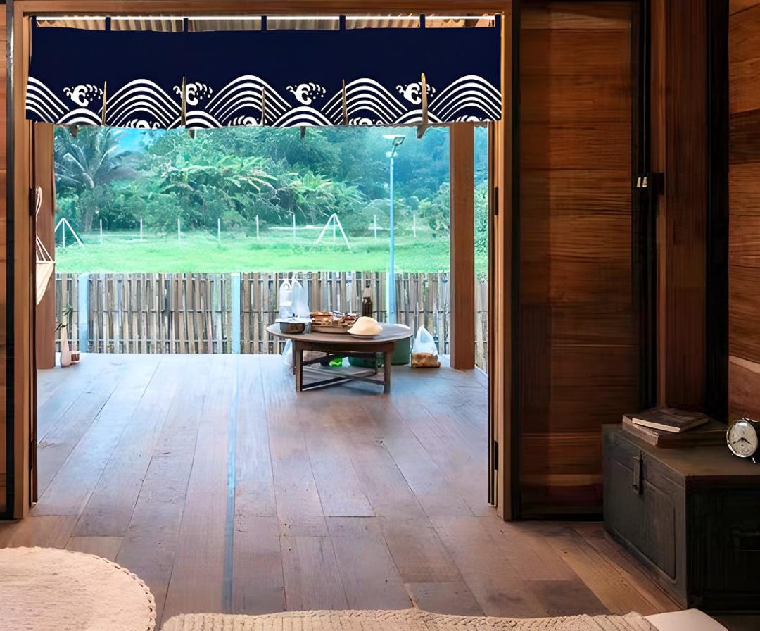Custom Noren Curtain, Short Panel, 30+ Patterns, Doorway Curtains ...