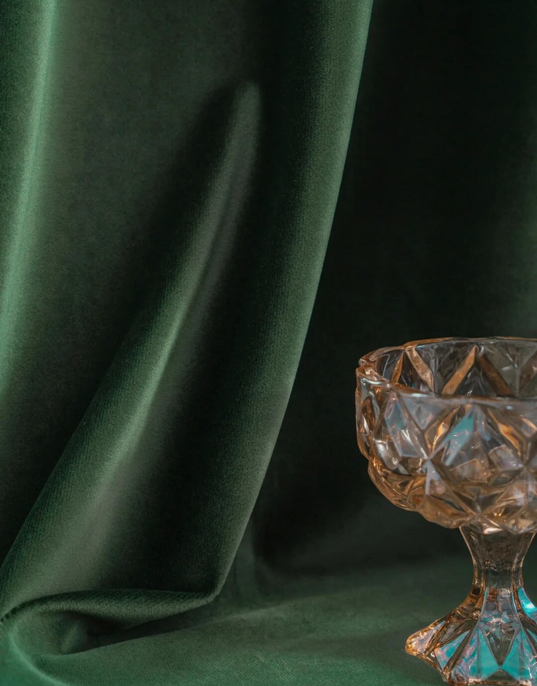 Custom Premium Wool-blend Velvet Curtains, 70+ Colors, Emerald Green ...